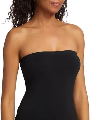 Wolford Fatal Velvet Knit Tube Top - Black
