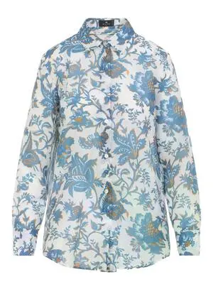 Etro Floral-print Buttoned Shirt - White