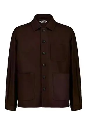 BODE Bramble Franck Wool Overshirt - Brown