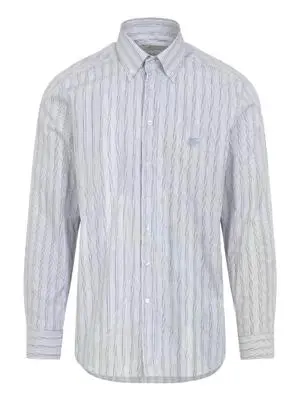 Etro Striped Logo-detail Shirt - White