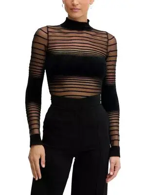 Retrofete Katrine Striped T-shirt - Black