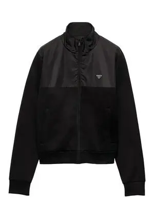 Prada Re-nylon Panelled Jacket - Black