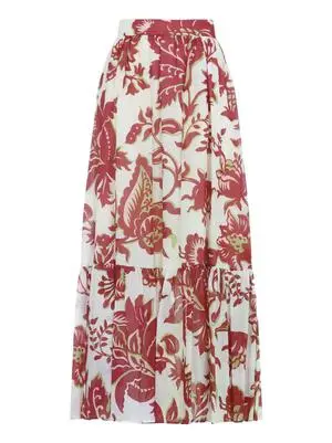 ETRO Floral-Print Maxi Skirt