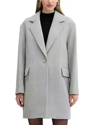 BOSS Calesara Button-fastening Coat - Grey