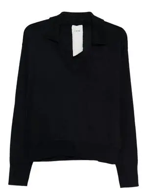 RAME V-Neck Collared Sweater