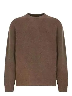 MC2 SAINT BARTH Crew-Neck Long-Sleeved Sweater Brown