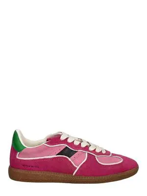 NOKWOL August Panelled Lace-up Sneakers - Pink