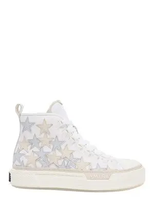 Amiri Stars Court High Sneakers - White