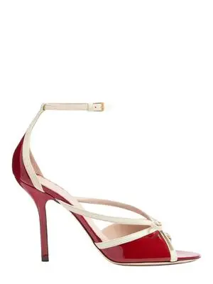 Valentino Garavani Vlogo Bow Pointy Sandals - Red