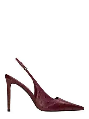 BLACK SUEDE STUDIO Lainey Slingback Pumps - Red