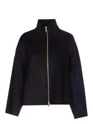 Fabiana Filippi Zip-front High-neck Jacket - Black