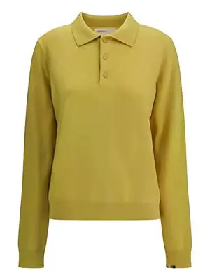 EXTREME CASHMERE X N°223 Be For Buttoned Polo Polo Shirt - Yellow