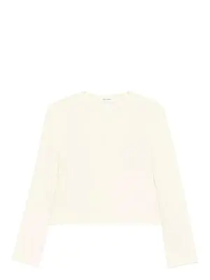 A.M.G. Round-neck Cropped Jacket - Neutrals