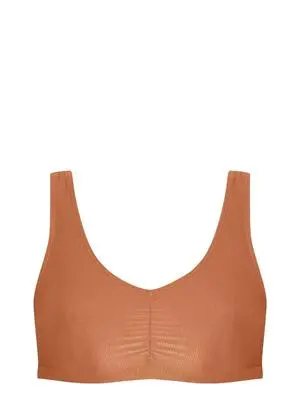 LYGIA & NANNY Bio Textured Sports Bra - Brown