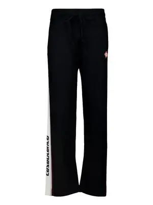 Casablanca Striped Trousers - Black