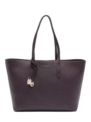 ASPINAL OF LONDON Shield Charm East West Tote - Purple
