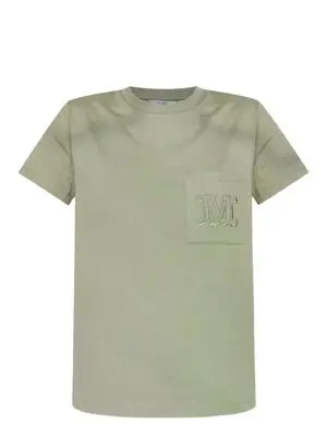Max Mara Logo-embroidered T-shirt - Green