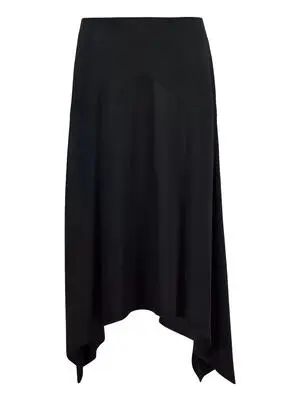 Stella McCartney Satin Midi Skirt - Black