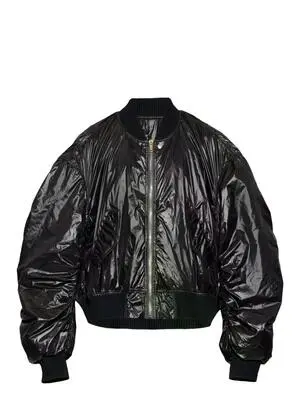 Rick Owens Zip-up Bomber Jacket - Black