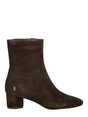 NOKWOL Alyssa Suede Boots - Brown