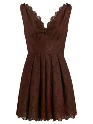 Giambattista Valli A-line Mini Dress - Brown