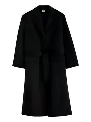 Aspesi Belted Wool Coat - Black