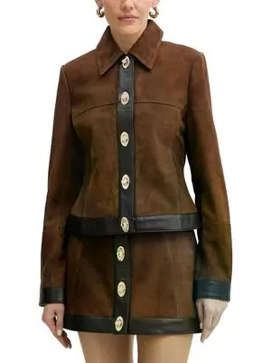 Retrofete Nanna Suede Jacket - Brown