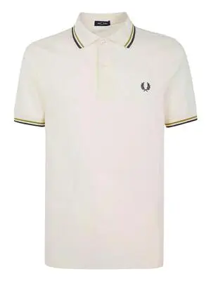 Fred Perry Contrast-trim Polo Shirt - Neutrals