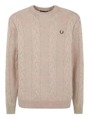 Fred Perry Cable-knit Sweater - Neutrals