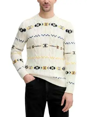 BENETTON Cable-Knit Pattern Sweater
