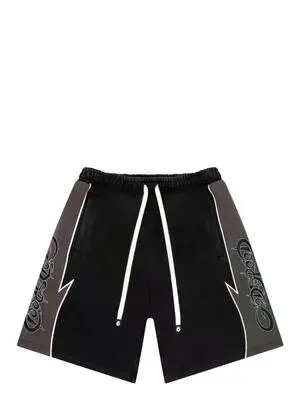 GODSPEED Drawstring Graphic Shorts - Black