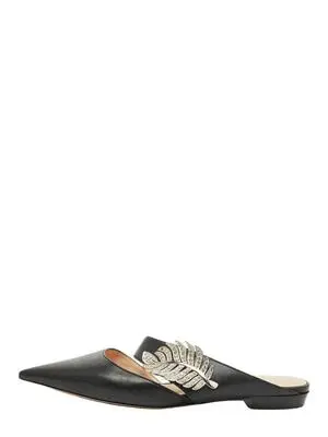 NICHOLAS KIRKWOOD Crystal-embellished Mules - Black