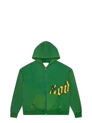GODSPEED Logo Zip Hoodie Sweatshirt - Green
