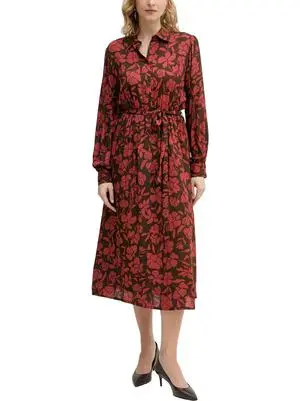 BENETTON Floral-Pattern Midi Dress