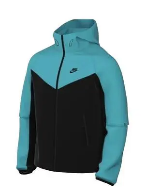 Nike Sportswear Tech Fleece Woven Full Zip Hoodie - Black/dusty Cactus