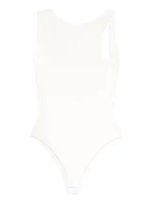 A.M.G. Racerback Bodysuit - White