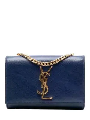Saint Laurent Monogram Kate Crossbody Bag - Blue