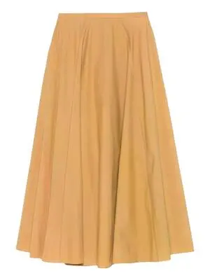 FORTE_FORTE Panelled A-line Skirt - Orange