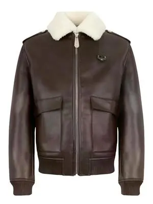 Philipp Plein Logo-plaque Jacket - Brown
