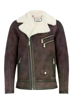 Philipp Plein Zip-up Biker Jacket - Brown