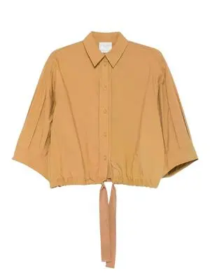 FORTE_FORTE Tie-detail Shirt - Neutrals
