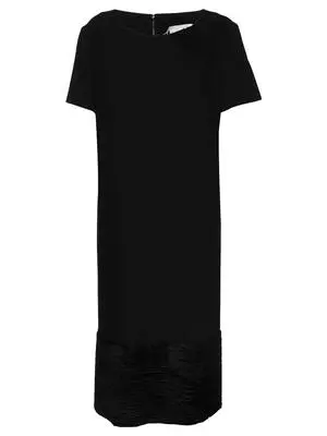 Marina Rinaldi Zipped Midi Dress - Black