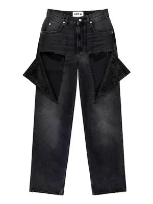 AREA Cotton Trousers - Black