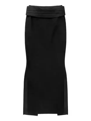 AREA Column Maxi Skirt - Black