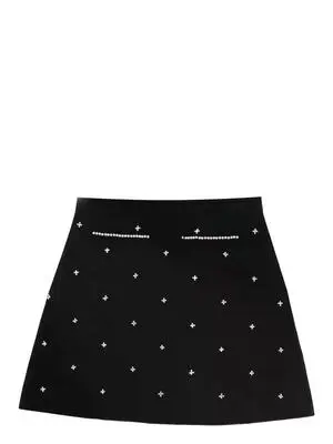 Sandro Strassé-embellishment Mini Skirt - Black