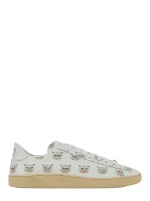 Valentino Garavani Royco Printed Leather Sneakers - White