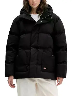 Dickies Hooded Puffer Jacket - Black