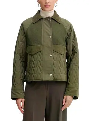BOSS Quilted Jacket - Green