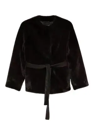 Vanessa Bruno Faux Fur Jacket - Brown