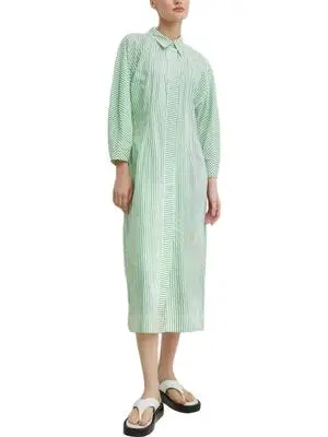 Day Birger Et Mikkelsen Laurie Striped Midi Dress - Green